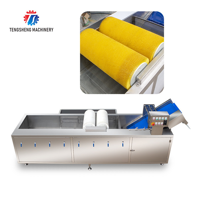 250KG Fruit and vegetable automatic roller washing machine Multi ...