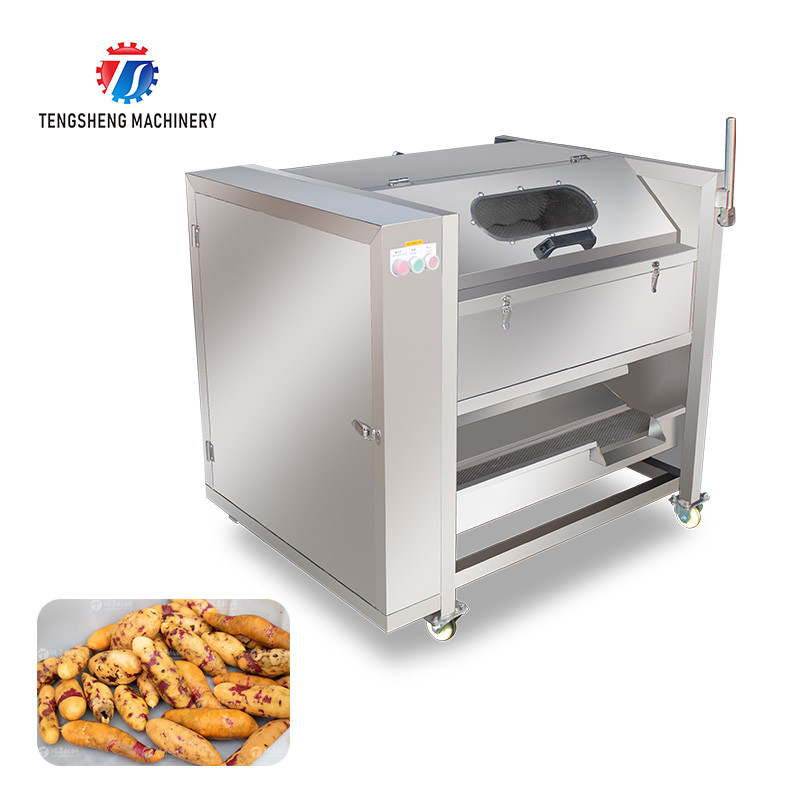 180KG Small automatic ginger washing machine Cassava peeling machine ...