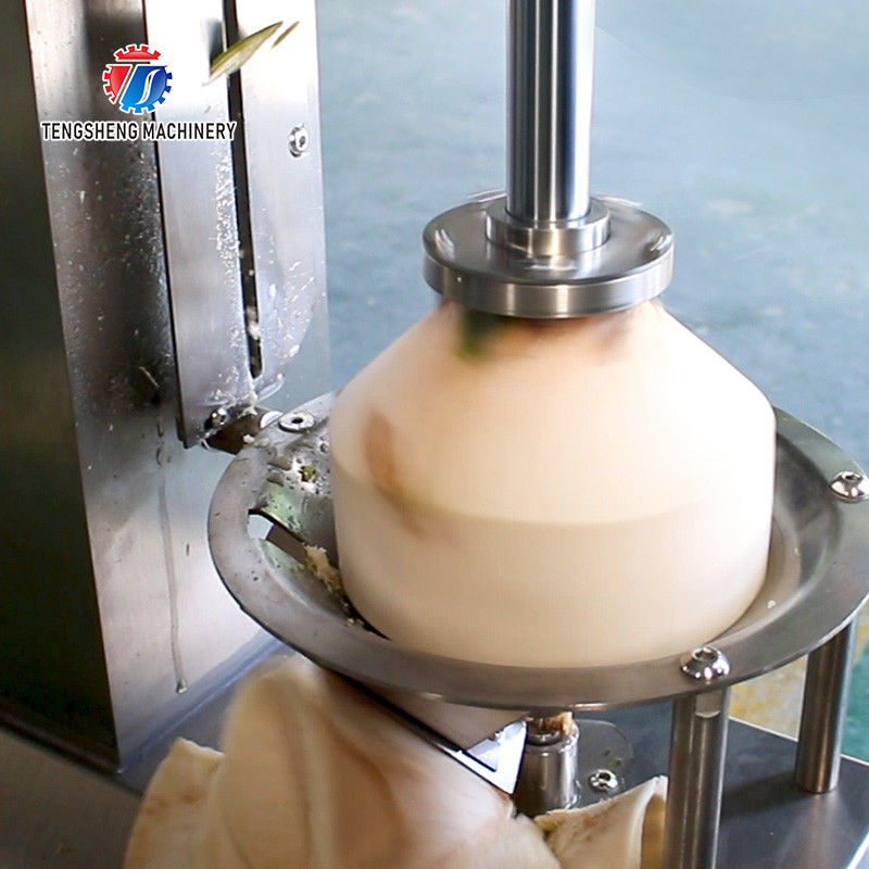 50L/Min Commercial coconut processing equipment green coconut peeling ...