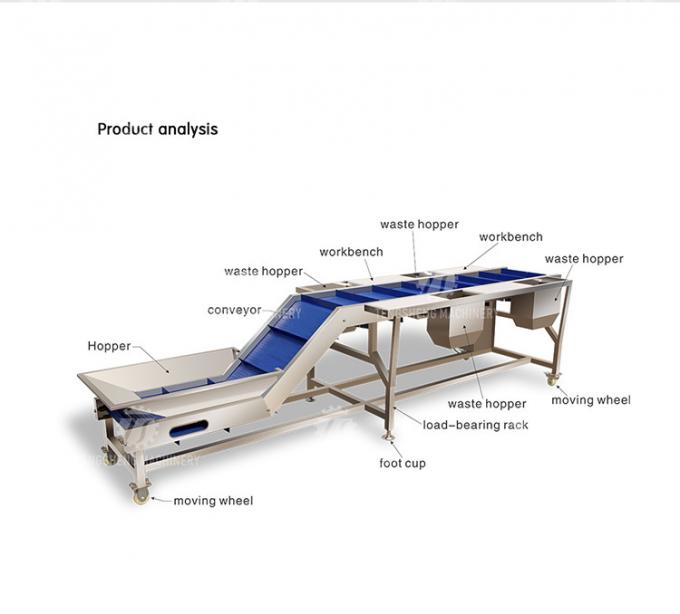 Industrial Automatic Leafy Vegetable and Fruit Lifting Sorting Table ...